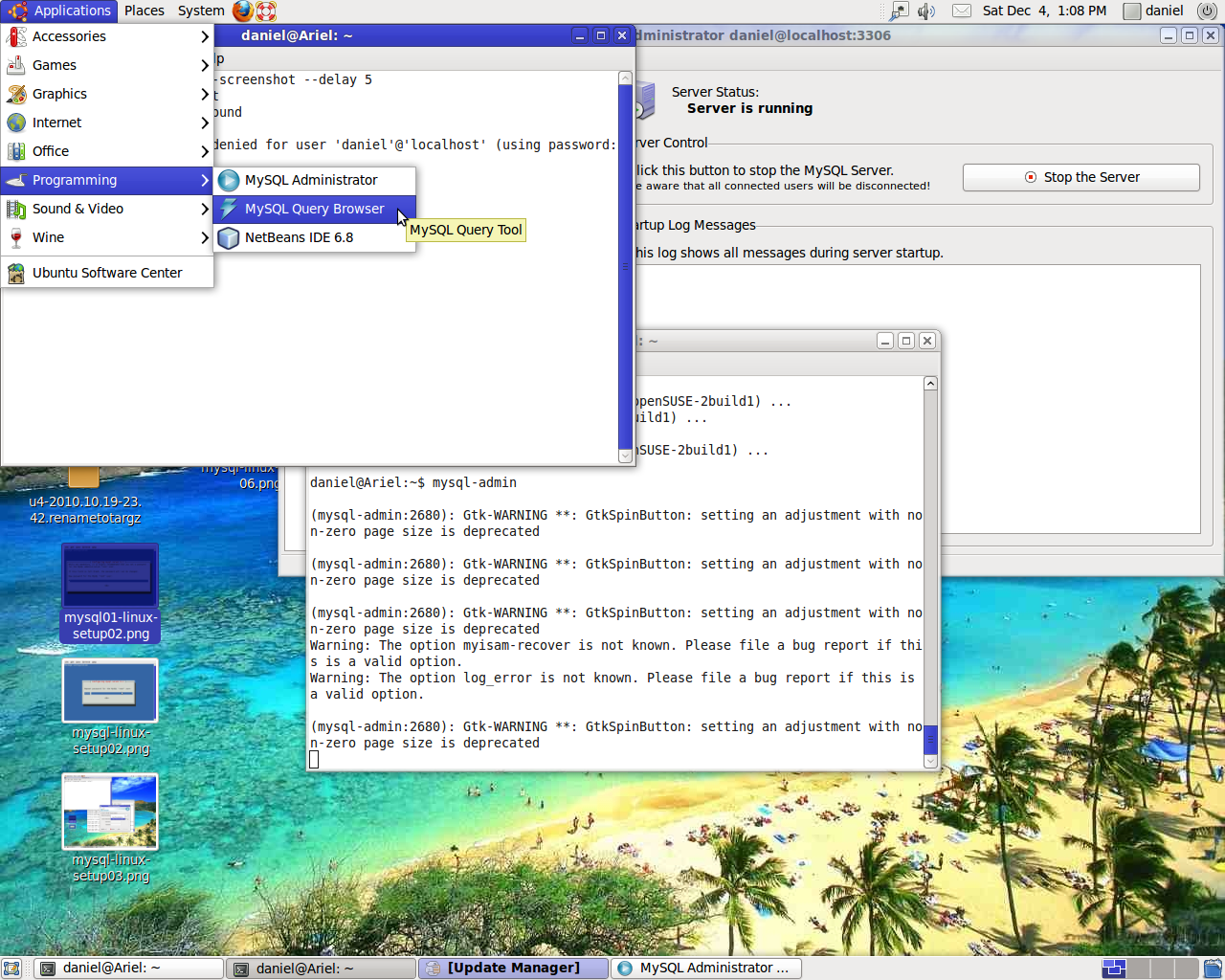 Setting up MySQL 5.1.41 on Ubuntu 10.04 LTS | Swords and Software